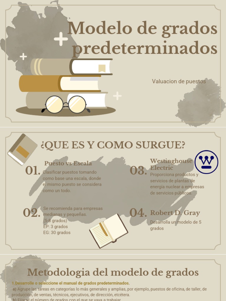 modelo de grados predeterminados | PDF