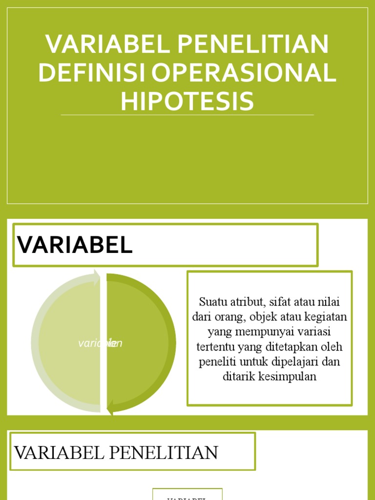 Variabel Penelitian | PDF