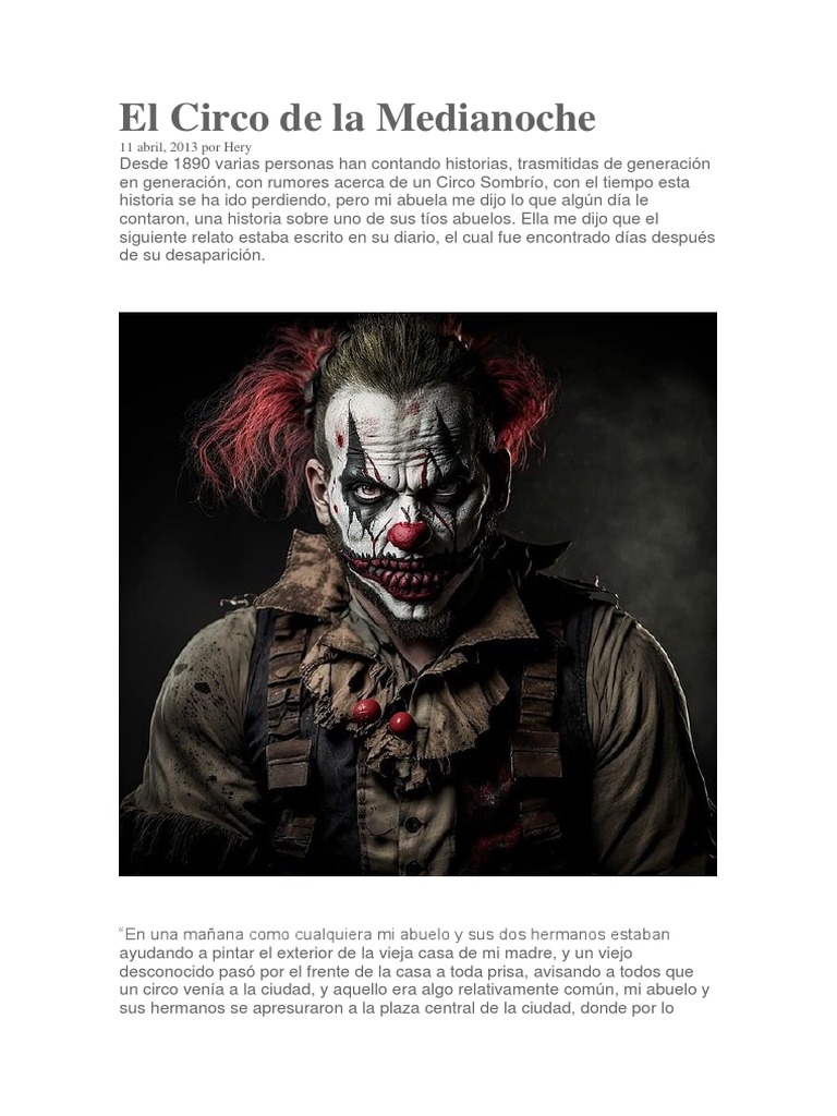 El Circo de La Medianoche | PDF