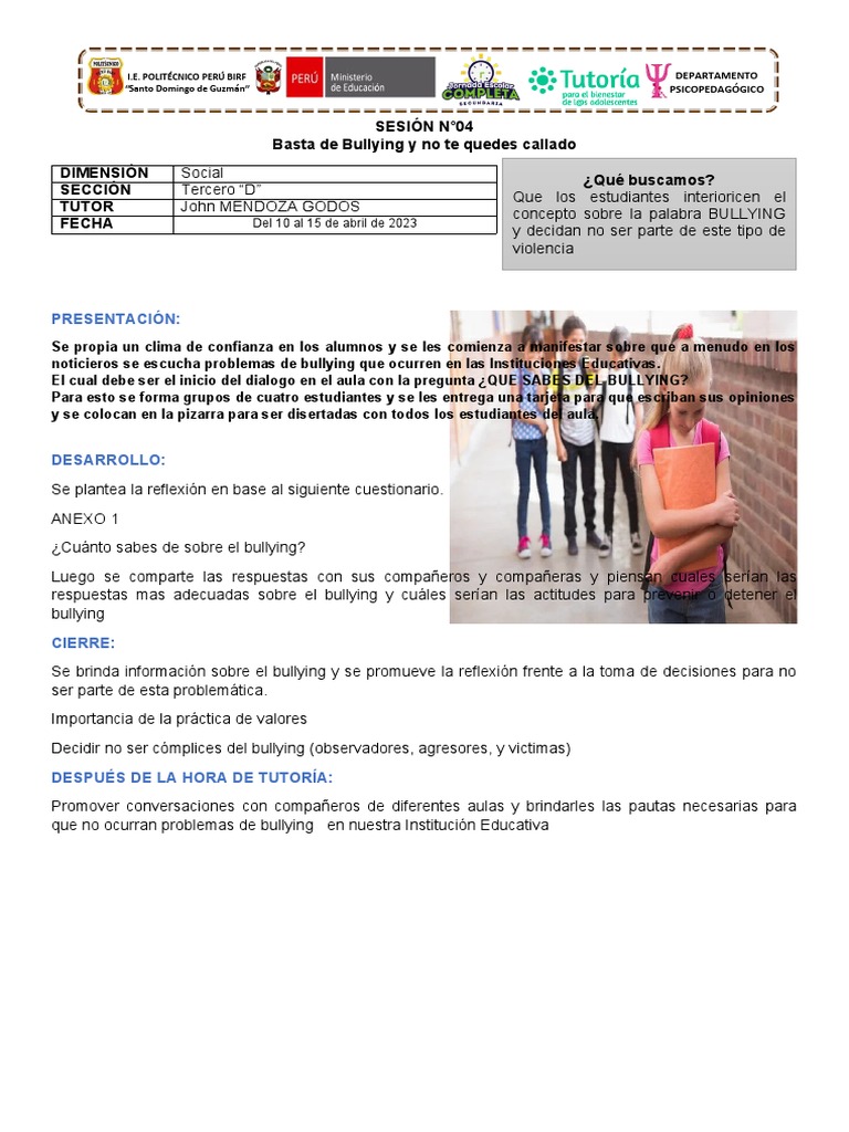 Prevención del Bullying en Primaria | PDF | Violencia | Agresión
