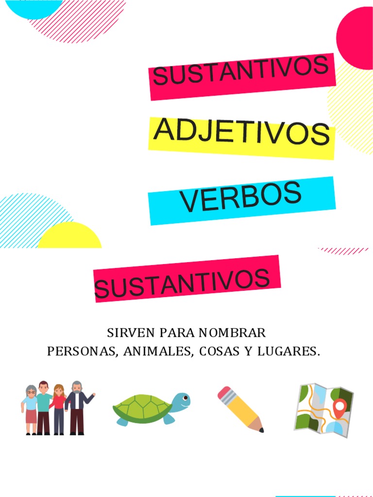 Sustantivos, Adjetivos y Verbos PDF | PDF | Sustantivo | Adjetivo