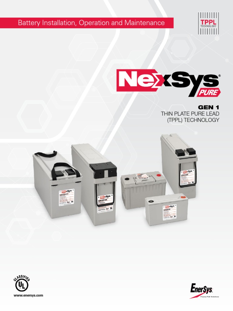 NexSys® GEN1 Battery Installation, Operation and Maintenance | PDF ...