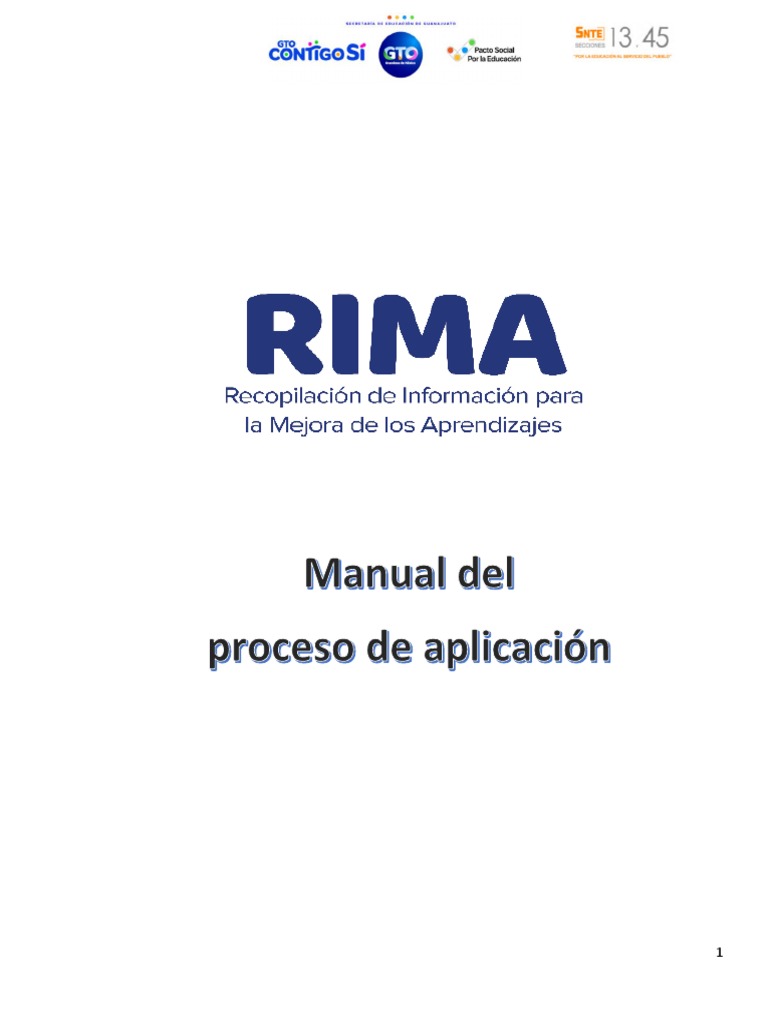 Manual RIMA 2023 - v2-1 | PDF | Enseñando | Educación primaria