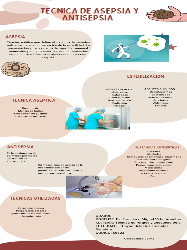 Tecnica de Asepsia y Antisepsia | PDF | Especialidades Medicas ...