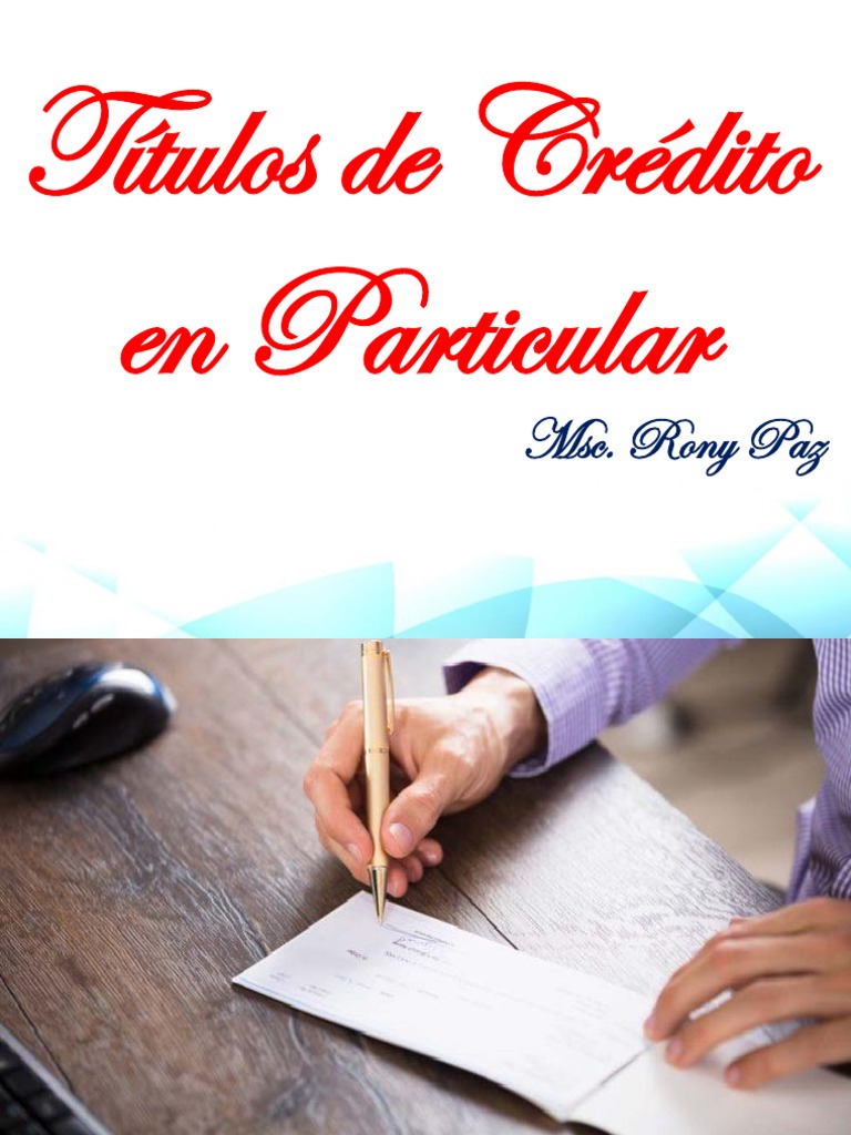 #5 Titulos de Credito en Particular Tercera Parte | PDF | Cheque