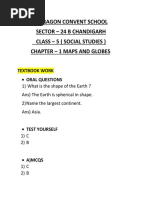 Class 4 Subject Social Studies Chapter 2 Maps | PDF | Map | Geography