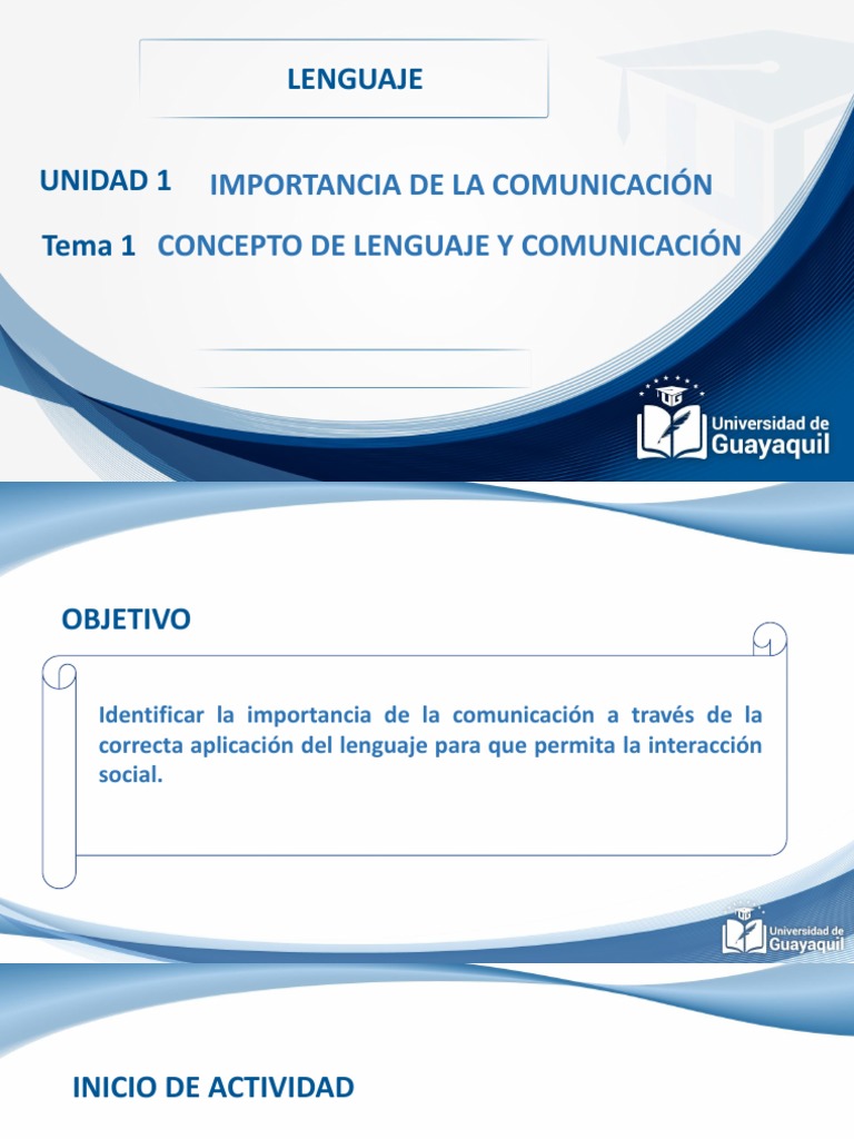 U1 - Clase 1 - S1 | PDF | Comunicación | Lingüística