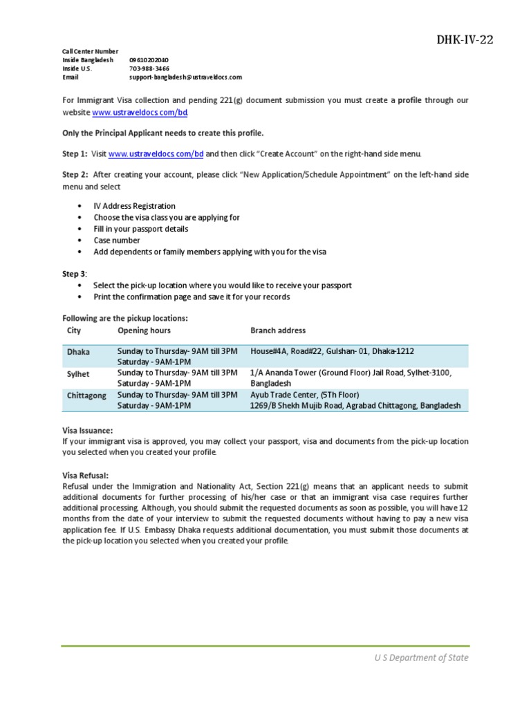 Bangladesh Visa Collection Guide | PDF