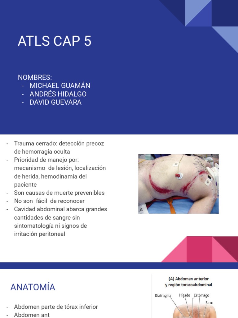ATLS CAP 5 | PDF | Abdomen | Anatomía