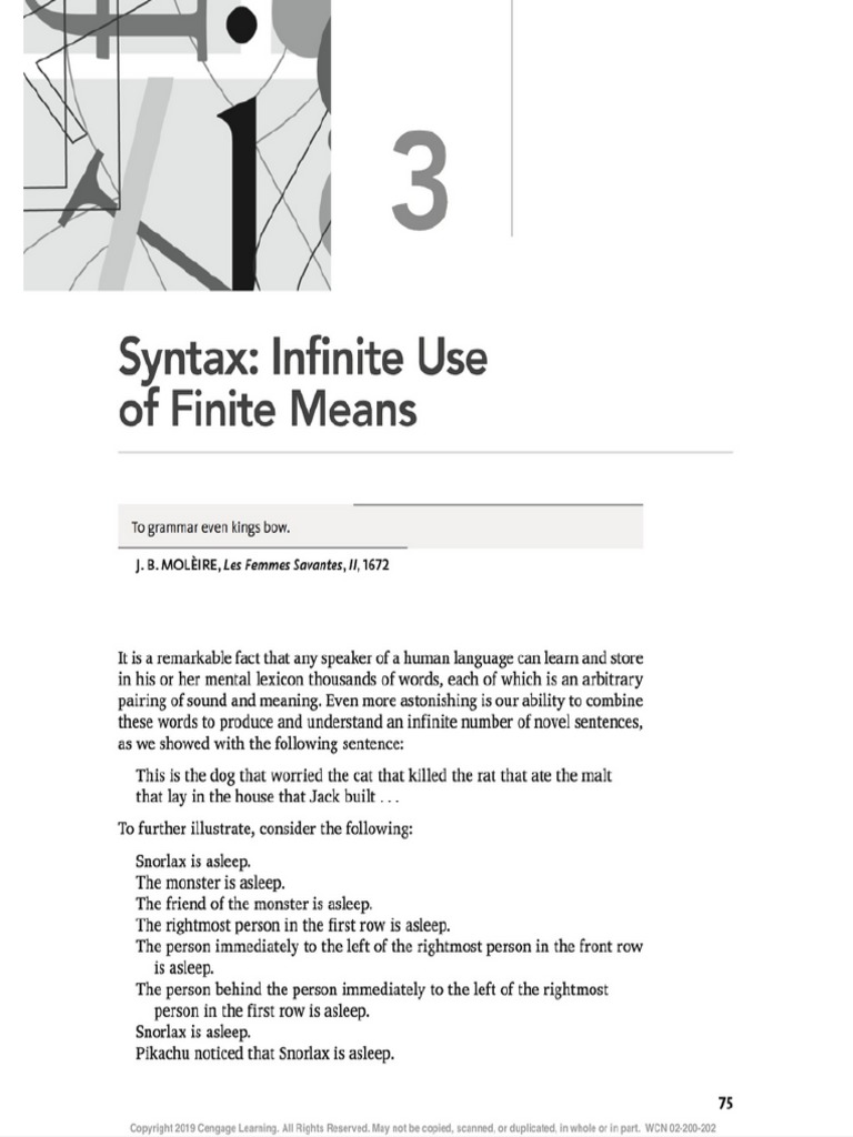 Syntax - An Introduction To Language | PDF