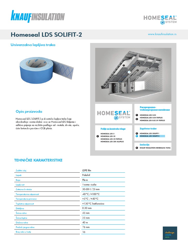 Tehnicki List Homeseal Lds Solifit 2 | PDF