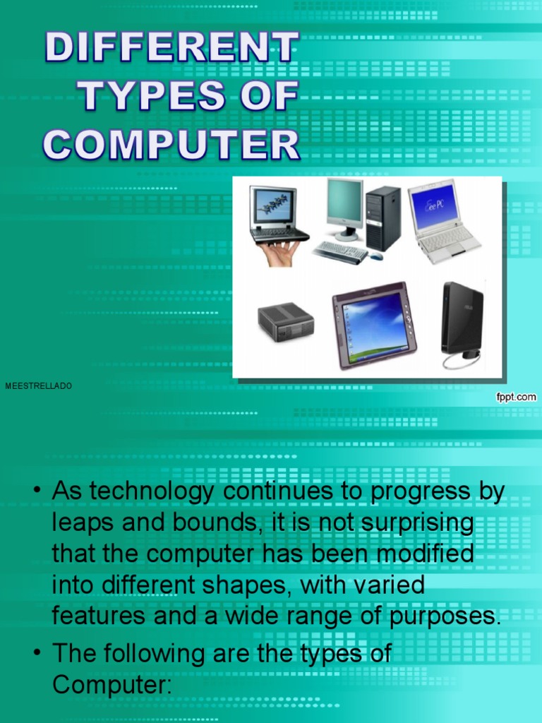Lesson C Types of Computer | PDF | Laptop | Personal Computers