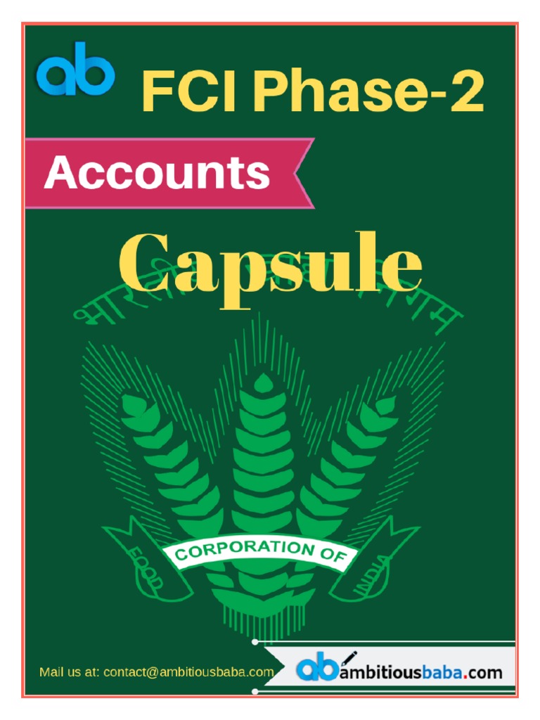 Accounts Capsule PDF | PDF