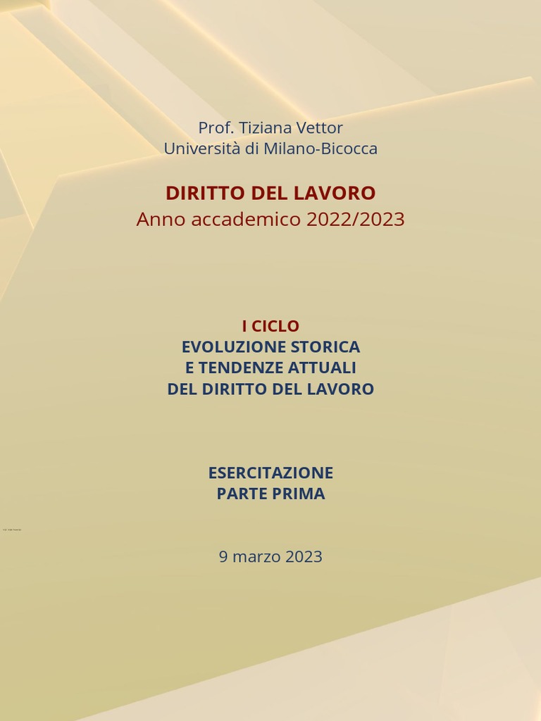Esercitazione - 1 - PARTE PRIMA - CORREZIONE | PDF