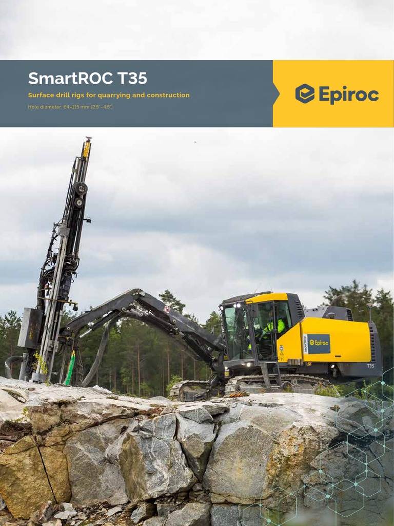 SmartROC T35 Brochure | PDF | Diesel Engine | Drilling Rig