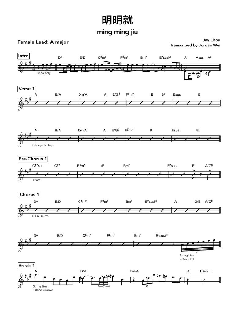 Ming Ming Jiu 明明就 a Major | PDF