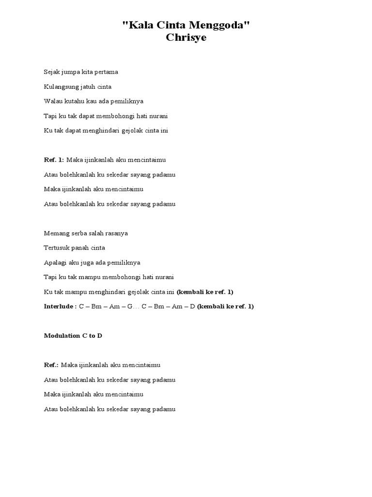 Kala Cinta Menggoda | PDF