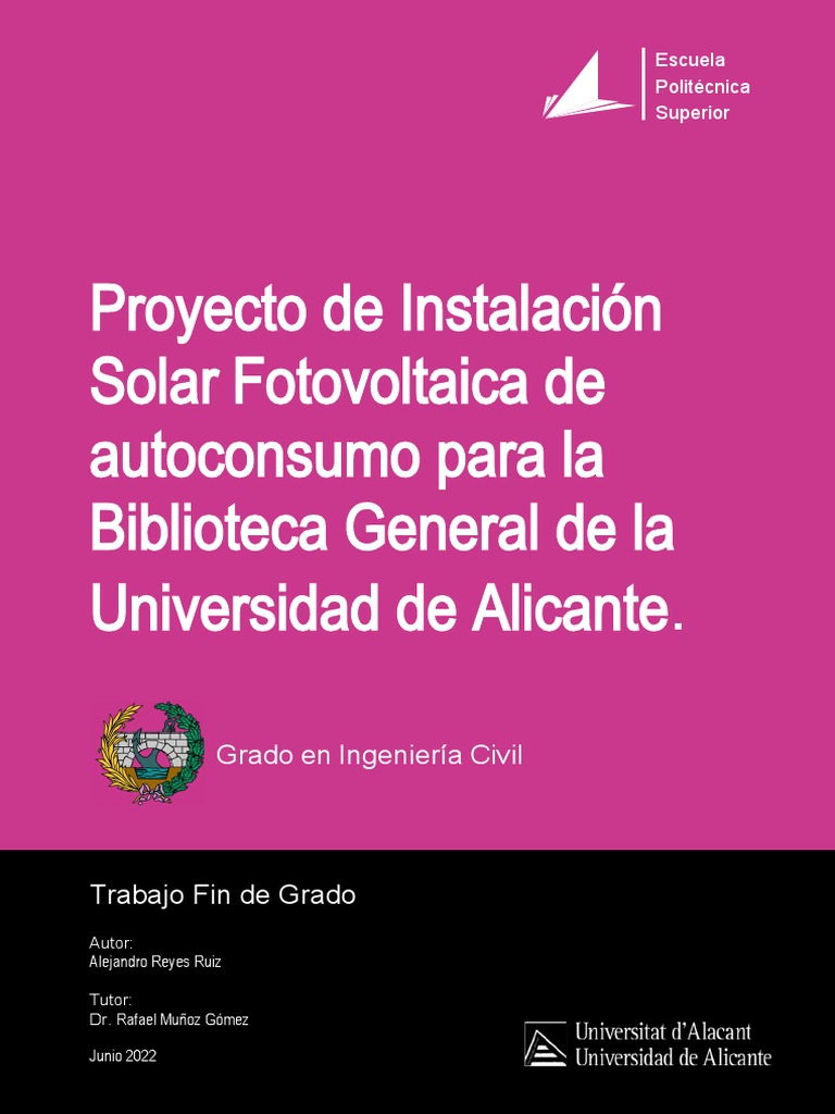 Instalacion Solar Fotovoltaica en Modo Autoconsumo para Reyes Ruiz ...