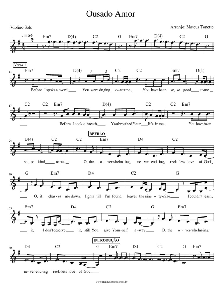 Ousado Amor Mateus Tonette | PDF