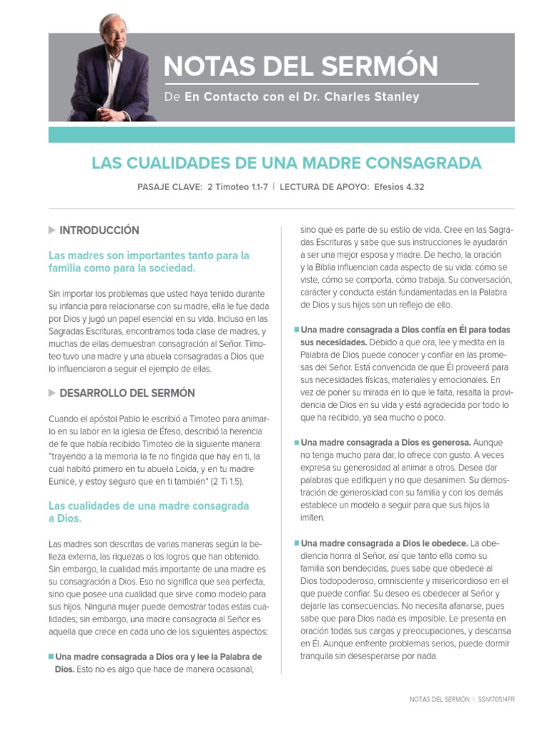 Las Cualidades De Una Madre Consagrada A Dios Descargar Gratis Pdf