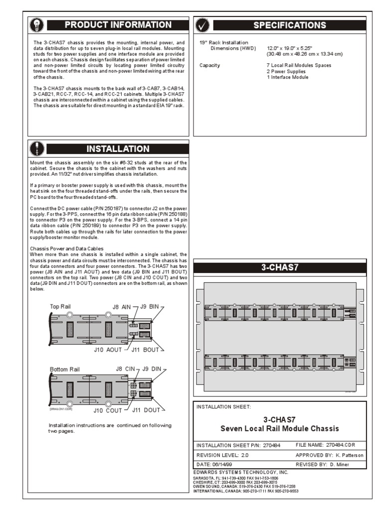 R2 3-CHAS7 Seven Local Rail Module Chassis | PDF | Power Supply ...
