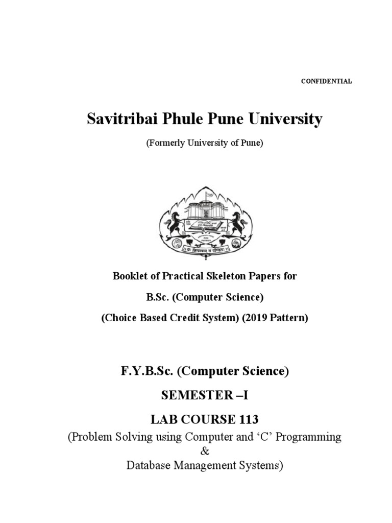 Practical Papers for B.Sc. CS Semester I | PDF | Databases | Postgre Sql