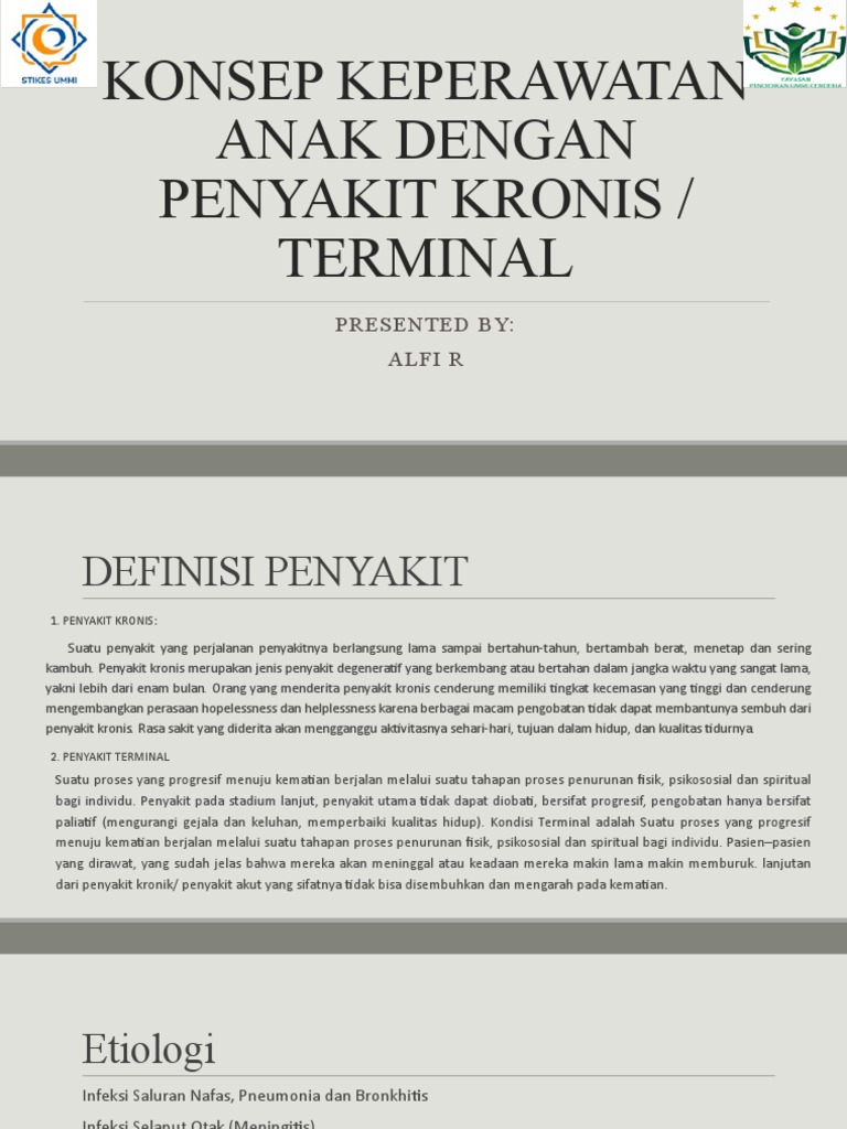Anak Konsep Keperawatan Anak Dengan Penyakit Kronis Terminal | PDF | Kesehatan Holistik | Gaya Hidup