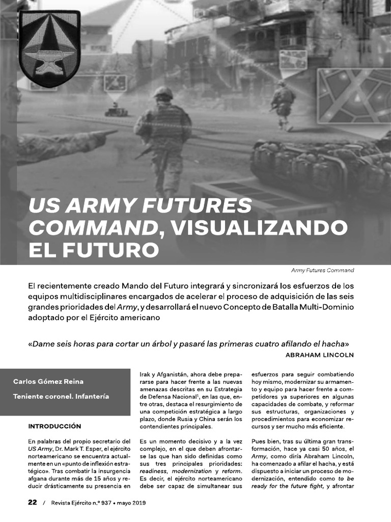 Us Army Futures Command | PDF