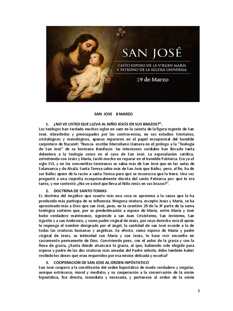 San Jose y Su Matrimonio | PDF | María, madre de Jesús | San José