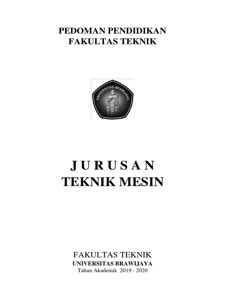 Kurikulum Teknik Mesin UB 2019/2020 | PDF