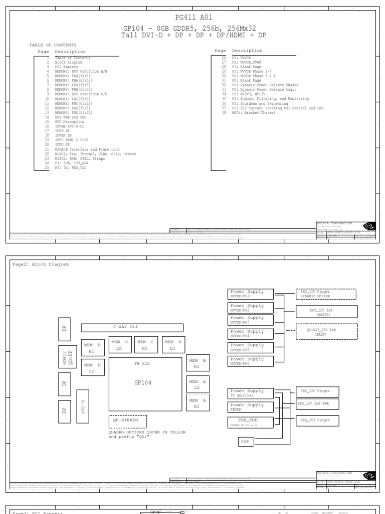 GP104 GPU Assembly Notes & BOM | PDF | Computing | Electrical Engineering