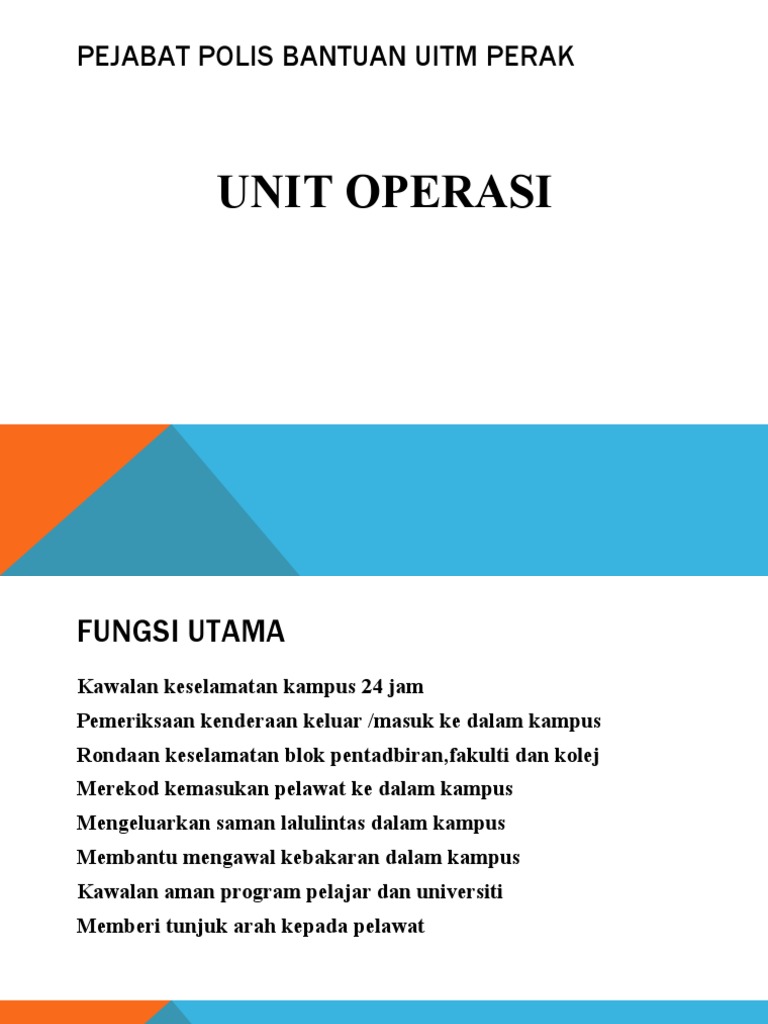 Slide Unit Operasi 2015 | PDF