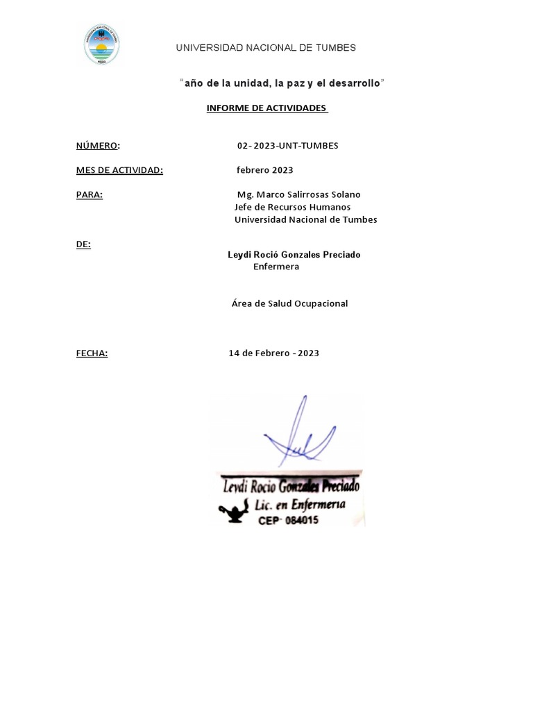 Caratulas de Los Informes 2023 | PDF