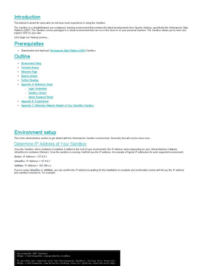 Learning The Ropes of The HDP Sandbox | PDF | Computer Network ... Learning The Ropes of The HDP Sandbox | PDF | Computer Network ...
