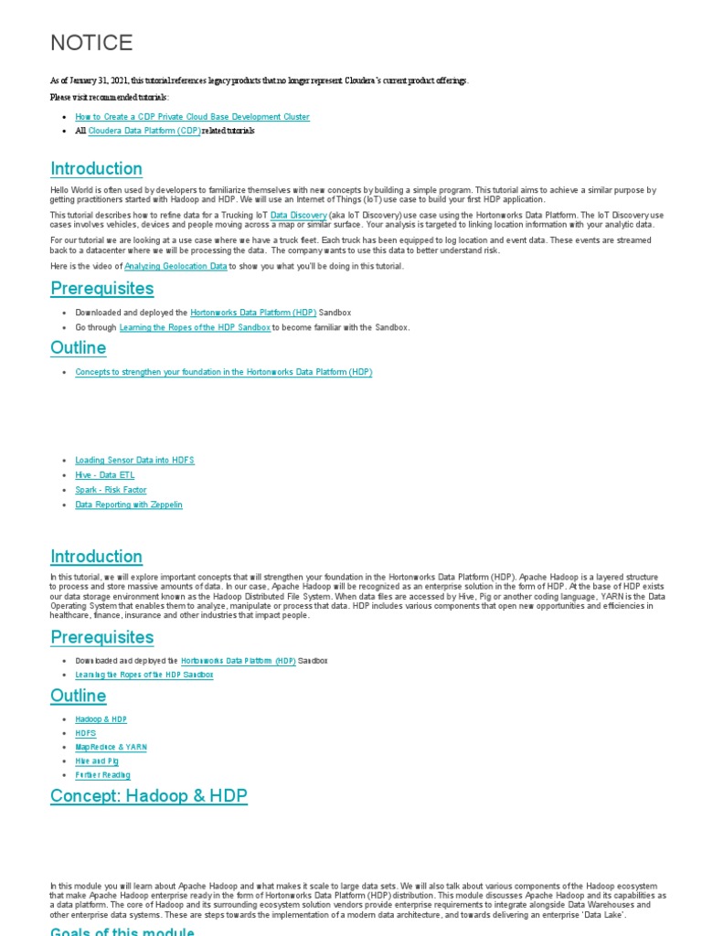 Getting Started With HDP Sandbox | PDF | Apache Hadoop | Map Reduce