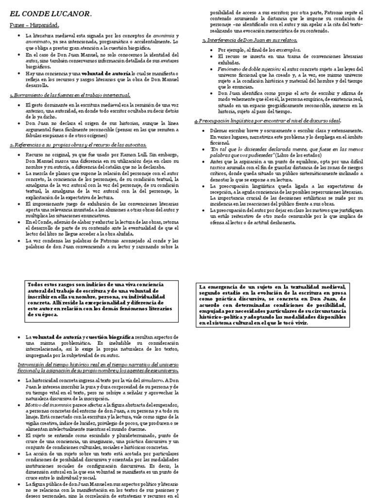 El Conde Lucanor | PDF