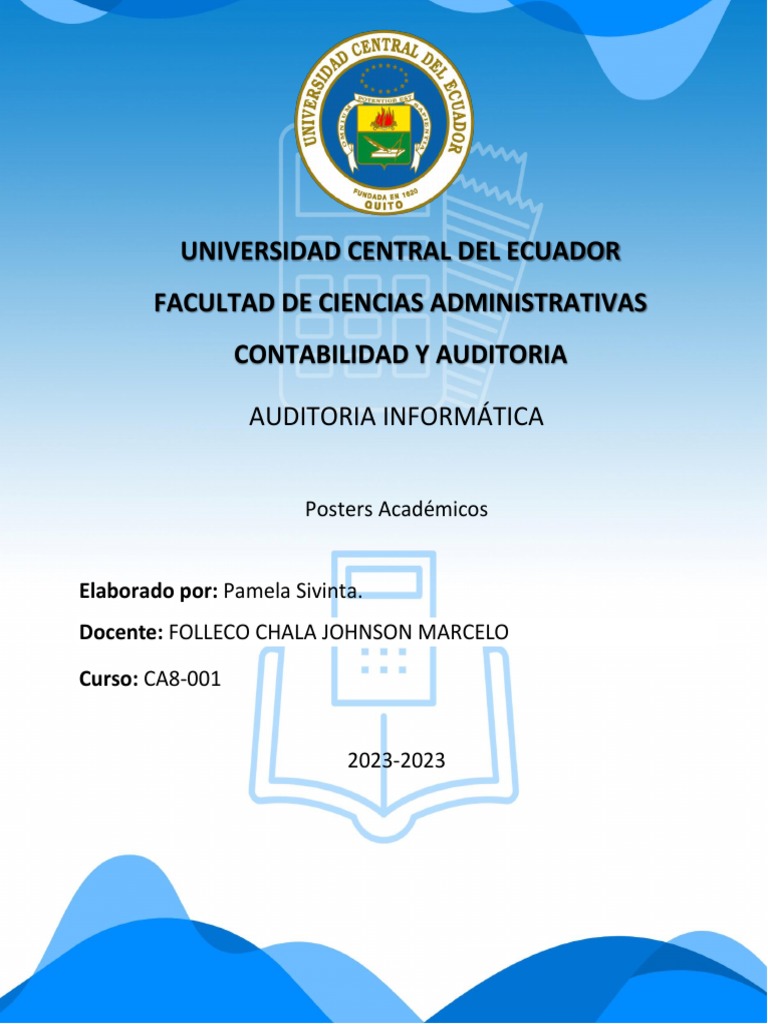 Carátula de Auditoría UCE 2023 | PDF
