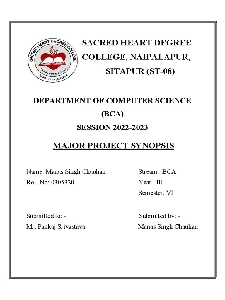 Major Project Synopsis Music App Manas SC | PDF | Java Script | World Wide Web