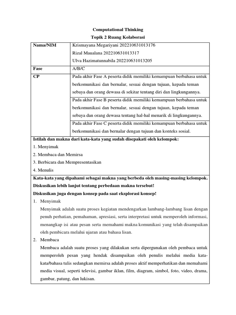 T2 Ruang Kolaborasi | PDF