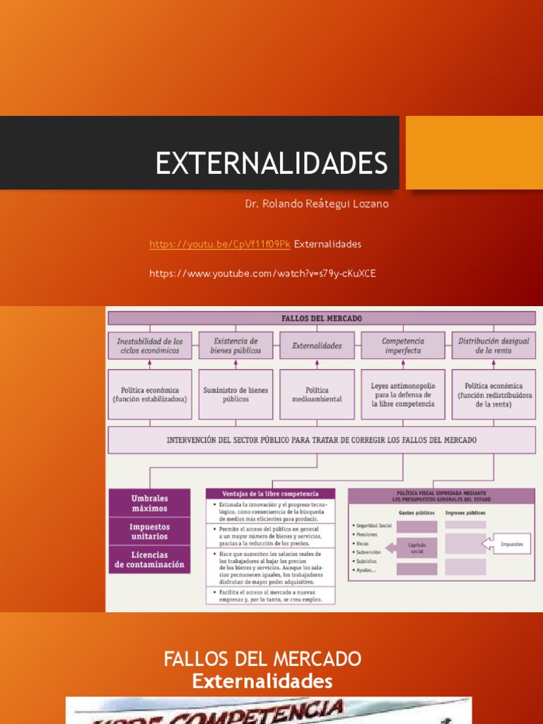 EXTERNALIDADES | PDF | Exterioridad | Mercado (economía)
