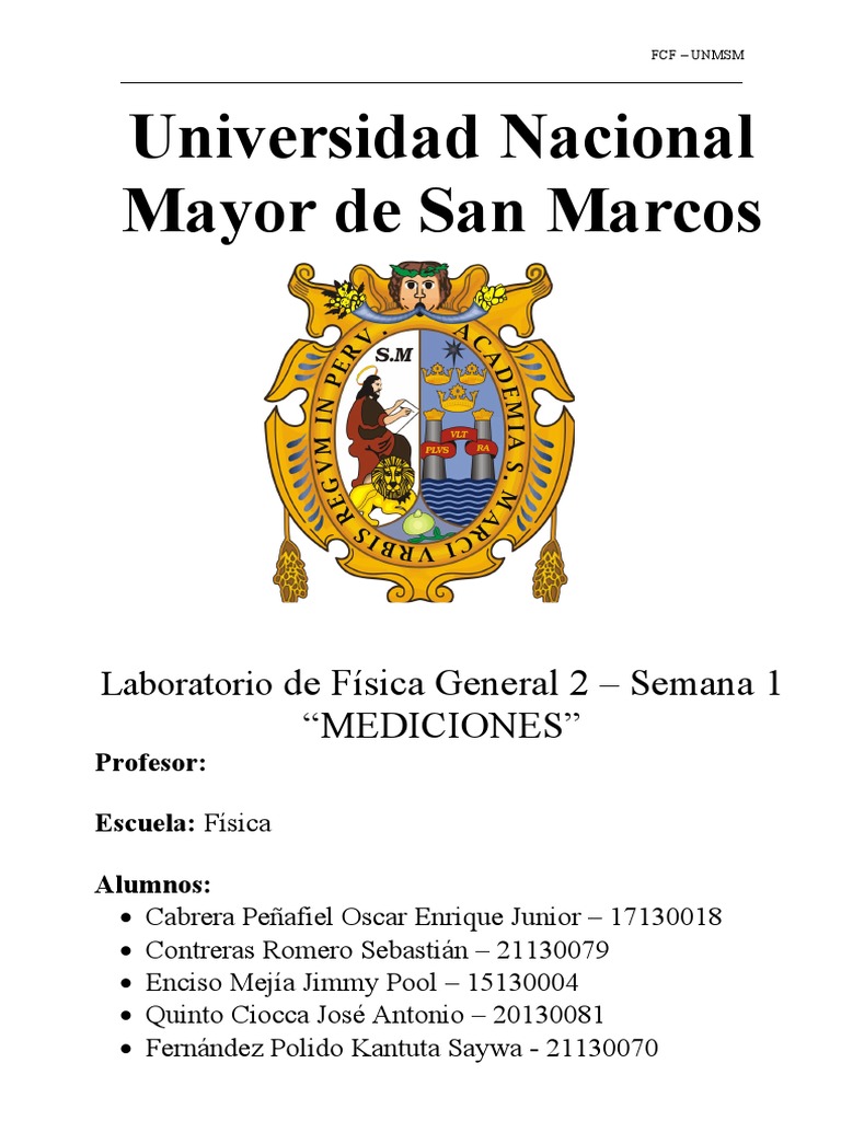 Exp. 001 Mediciones | PDF | Medición | Science