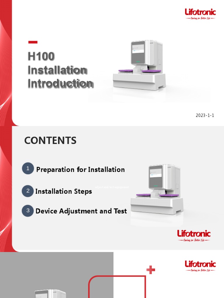 Lifotronic H100 Installation Guide | PDF | Analog To Digital Converter ...
