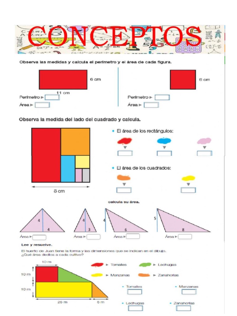 Areas y Perimetros Ejer 2 | PDF