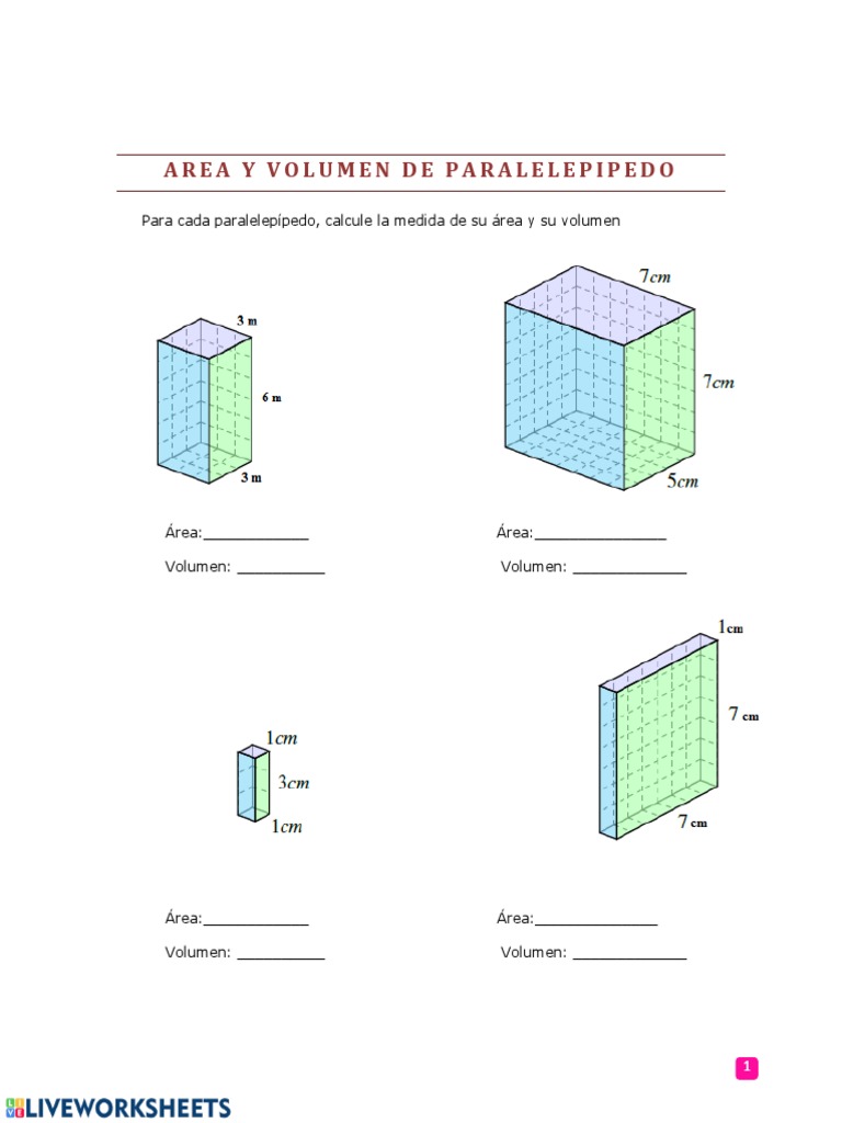 Ejercicios de Areas y Volumenes 5 | PDF