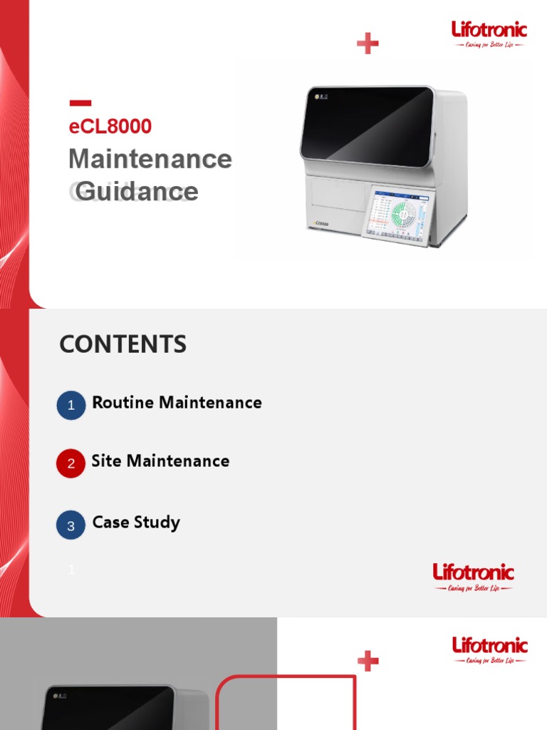 eCL8000 Maintenance Guide | PDF | Purified Water | Water