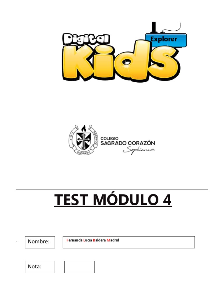 Test Modulo 4 PDF