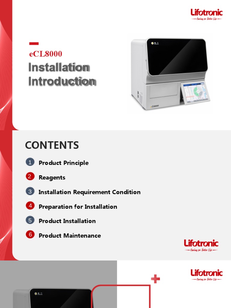 eCL8000 Installation and Testing Guide | PDF | Immunoassay | Antibody