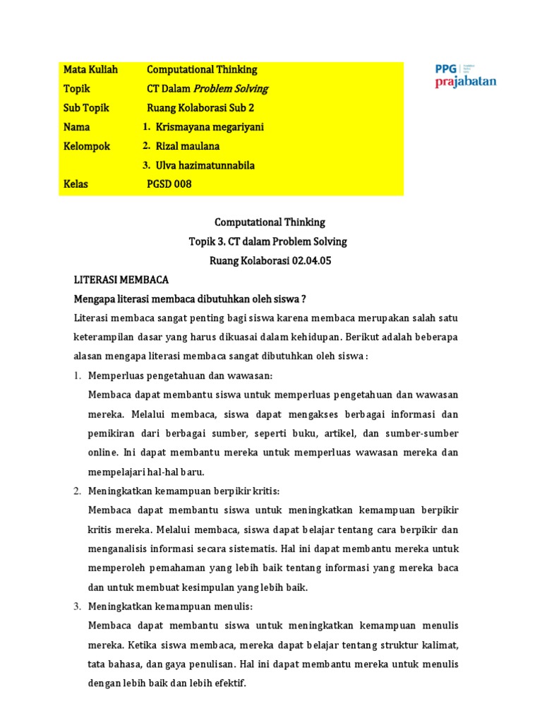 T3 CT Ruang Kolaborasi Sub2 | PDF
