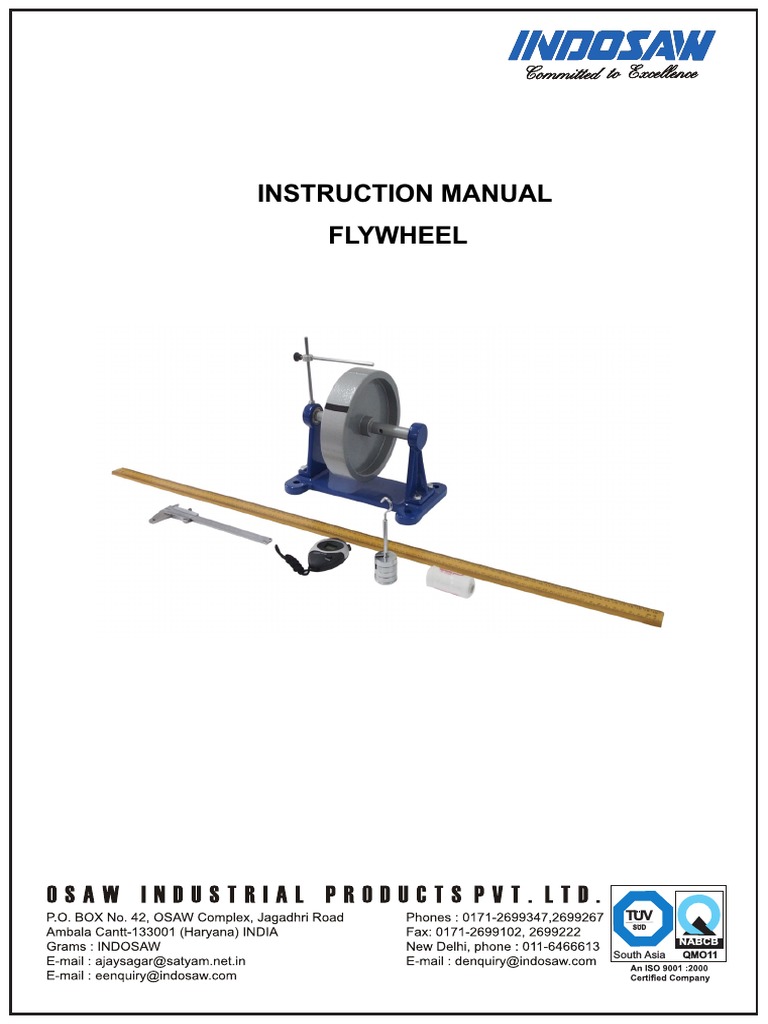 Flywheel Moment of Inertia Experiment | PDF