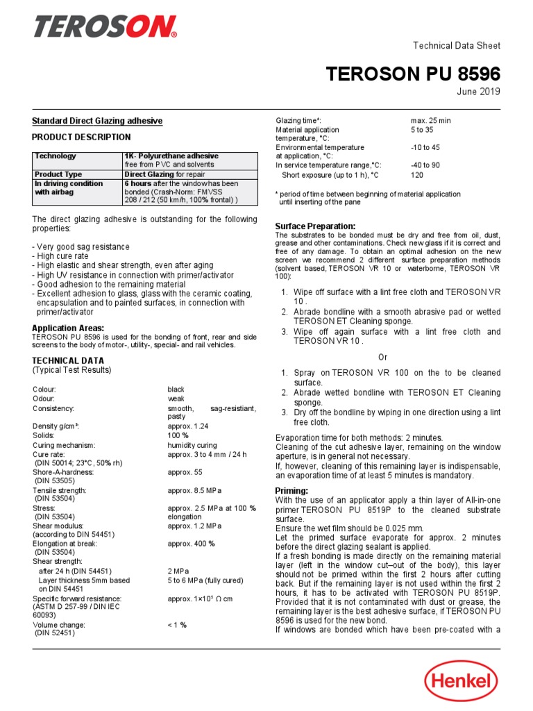 TEROSON PU 8596-EN | PDF